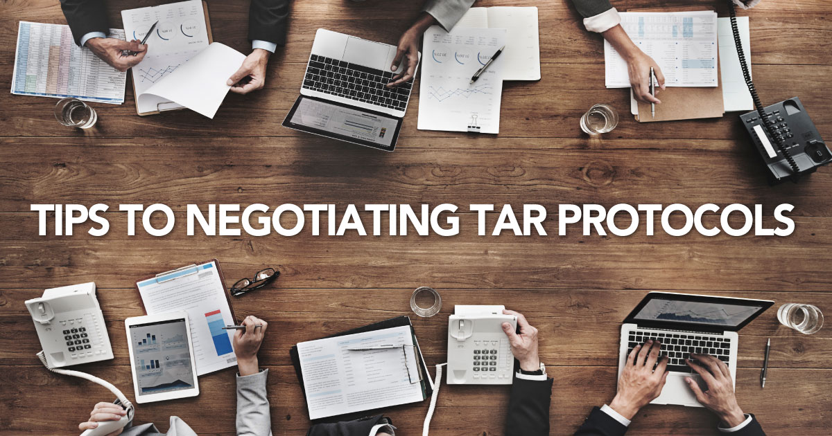 3 Tips to Negotiating TAR Protocols in e-Discovery - Innovative Driven