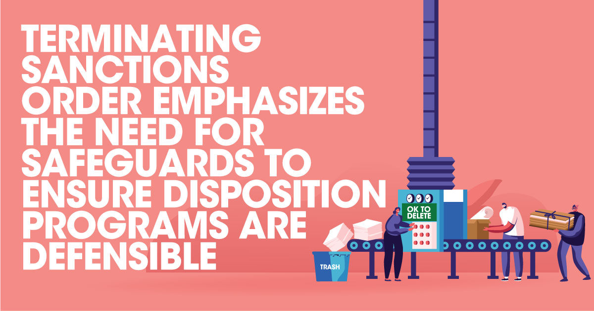 Terminating Sanctions Order Emphasizes the Need for Safeguards to ...
